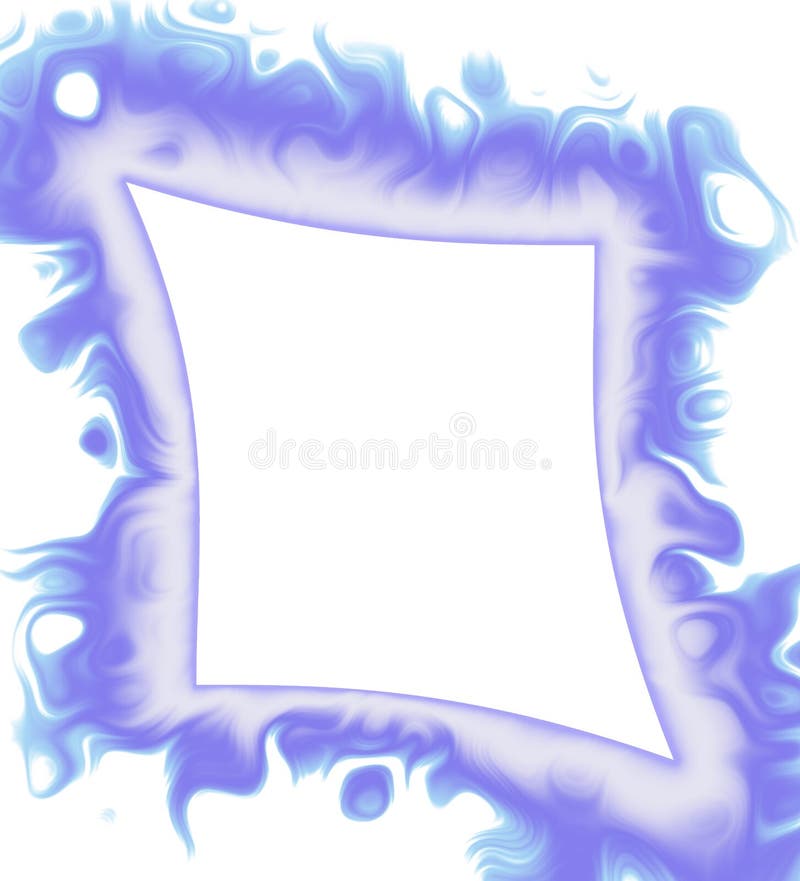Blue Abstract Frame Background Stock Illustration - Illustration of ...