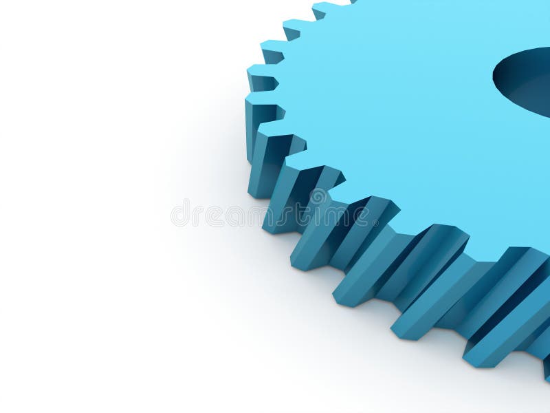 Blue abstract gear concept stock illustration. Illustration of group ...
