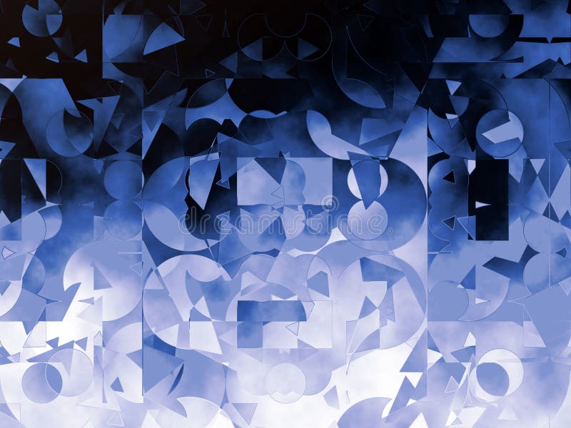 Blue Abstract Geometric Background Illustration Stock Illustration ...