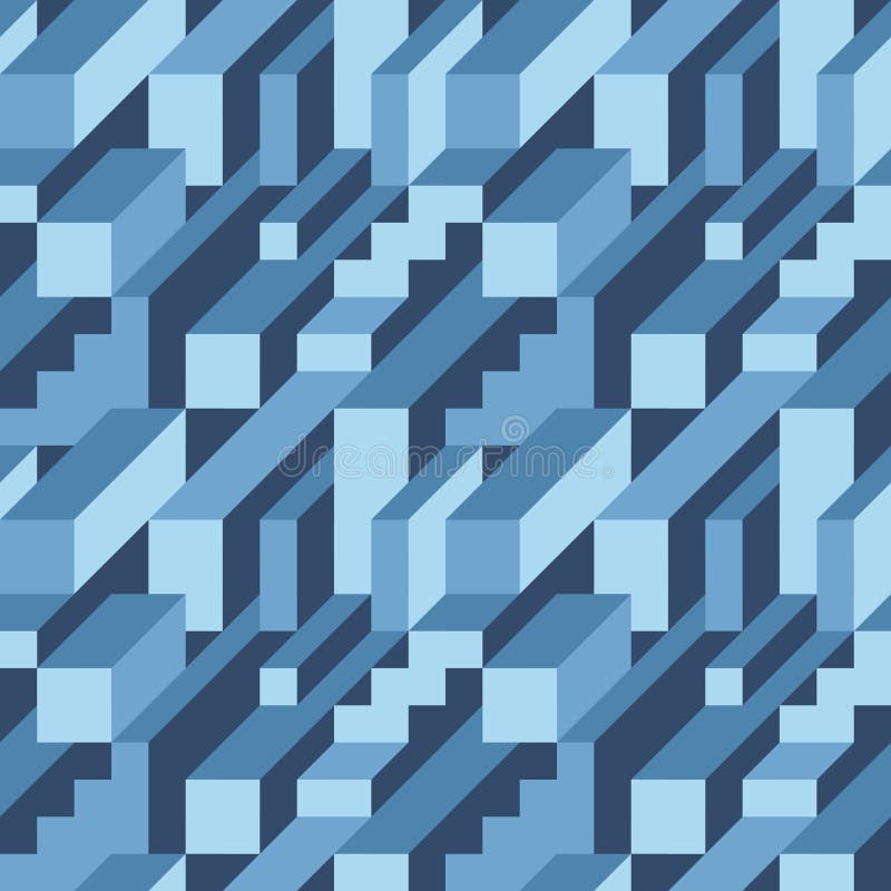 Blue Building Blocks Seamless Pattern Stock Illustrations – 295 Blue ...