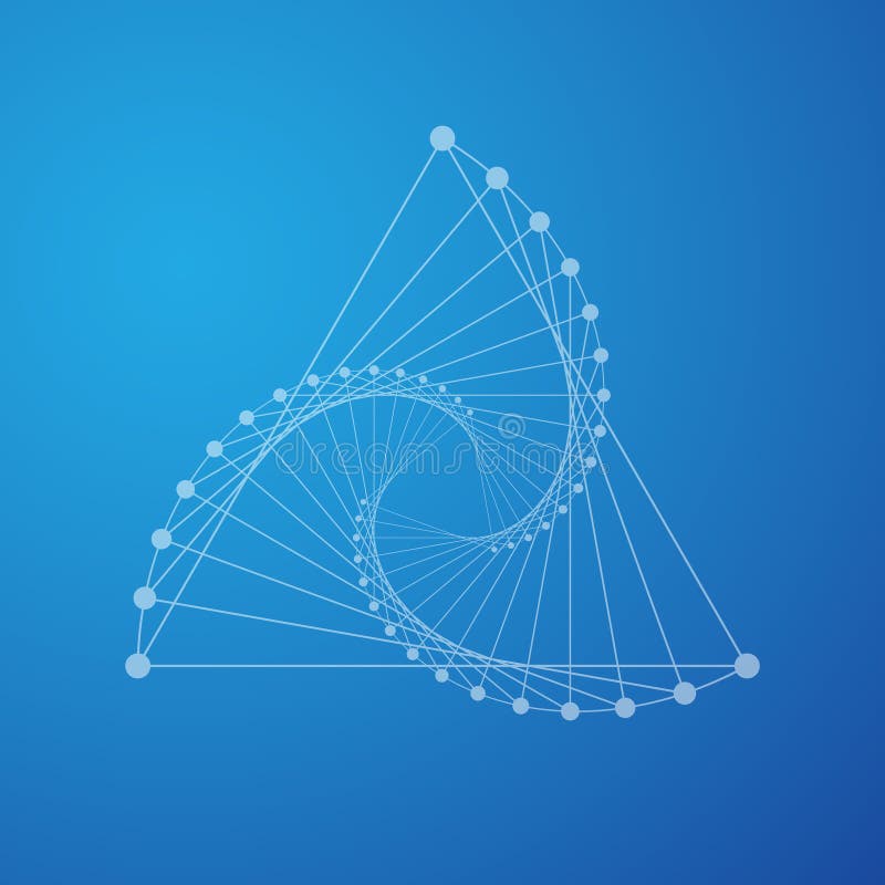 Blue Abstract Linear Background Wallpaper Illustration Stock ...