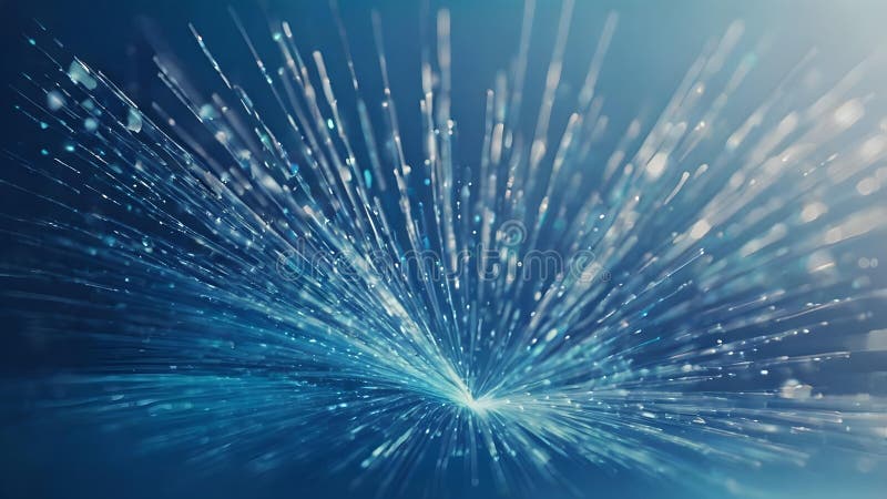 Blue Abstract Light Burst Background Stock Illustration - Illustration ...