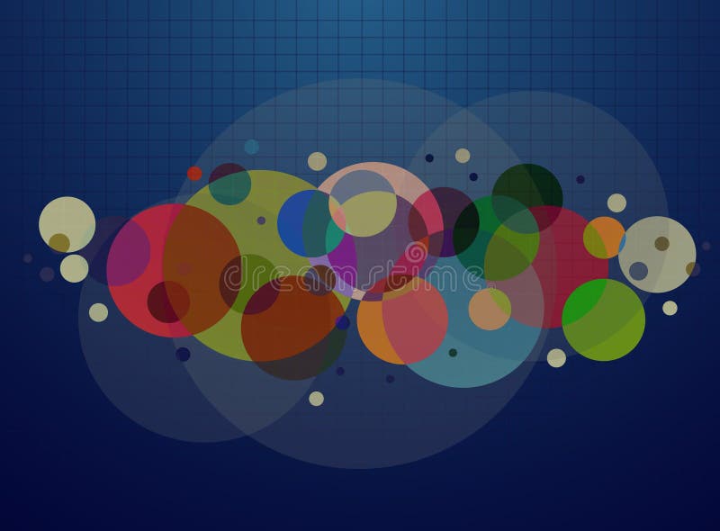 Blue Abstract Line and Circle Background Vector Stock Vector ...