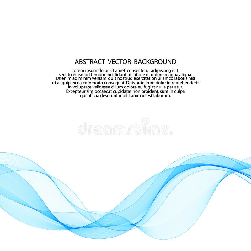 Blue Abstract Lines. Layout for Presentation. Eps 10 Stock Illustration ...