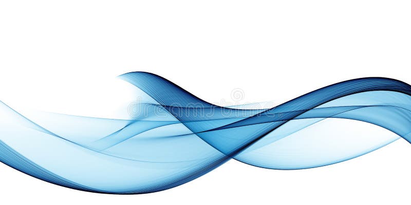 Blue Abstract Lines Swoosh Wave Smooth Wave Border Background Wave Blue ...