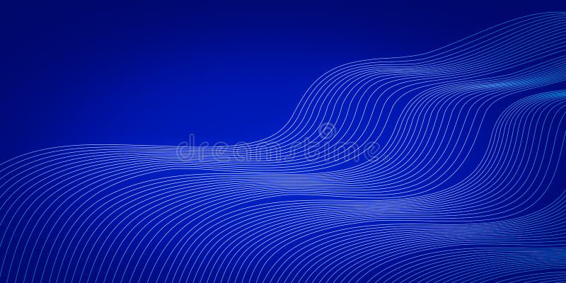 Blue Abstract Lines Wave Pattern Background Texture Stock Illustration ...