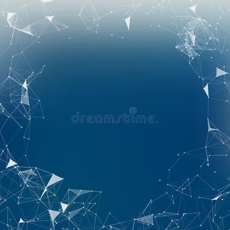 Blue Abstract Mesh Vector Background Stock Illustration - Illustration ...