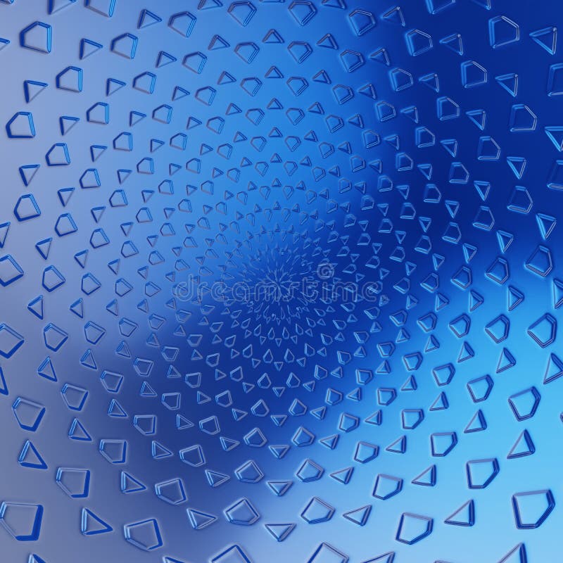 Blue Abstract Metallic Plate with Triangle Pattern Stock Illustration ...