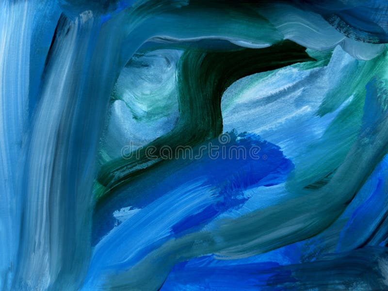 Blue Abstract Modern Artwork. Contemporary Art Stock Image - Image of ...