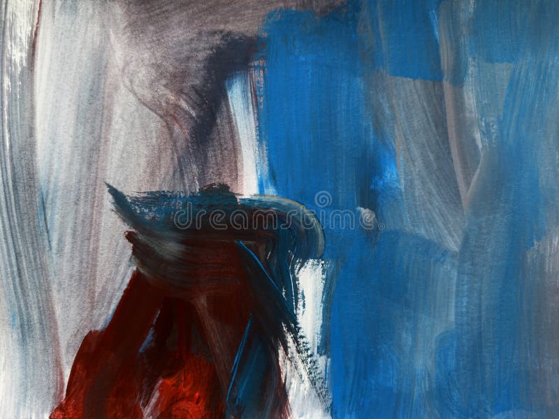 Blue Abstract Modern Contemporary Art. Stock Illustration ...