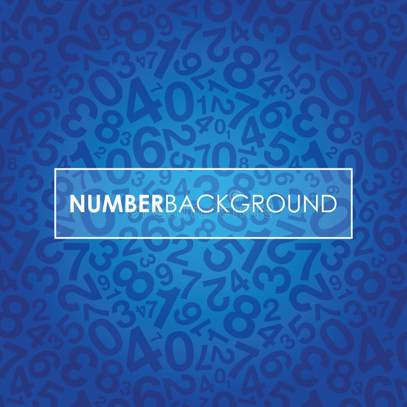 Blue number background stock illustration. Illustration of colour ...