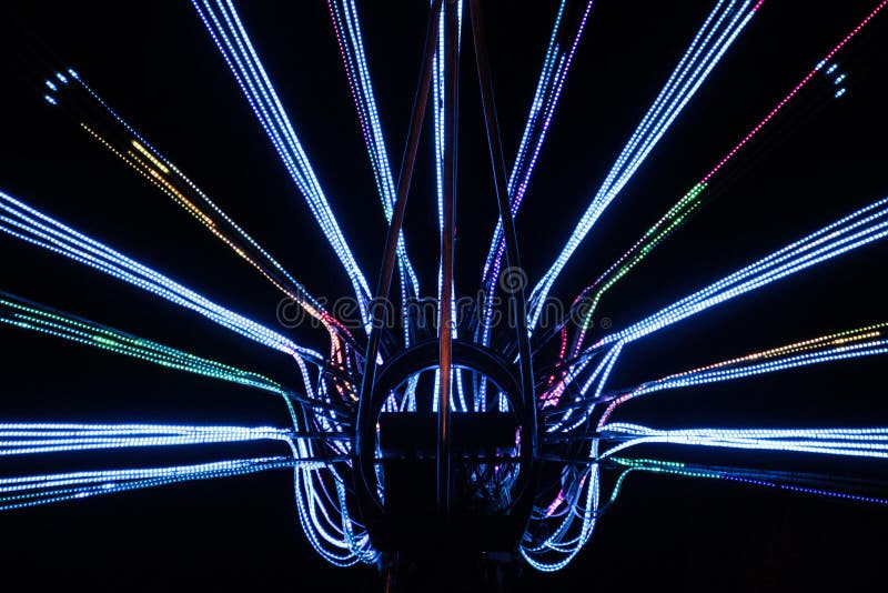 A Blue Abstract Object Consisting of Lines Stock Photo - Image of ...