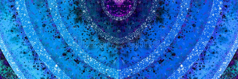 Blue Abstract Ornament with Patterned Arcs. Abstract Elegant Background ...