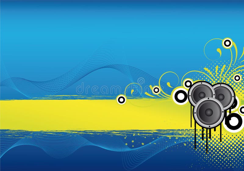 Blue abstract party design stock vector. Illustration of modern - 9644866