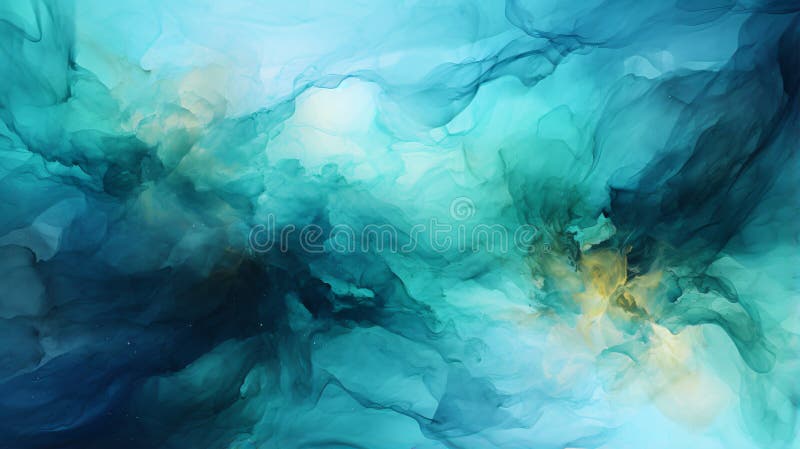 Blue Abstract Pattern Like Watercolor Paint Color Stock Illustration ...