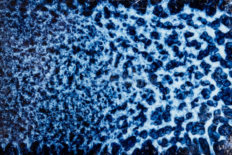 Blue Abstract Pattern on Surface of Ceramic Dishes that is Similar on ...