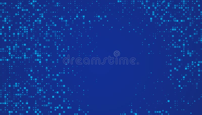 Blue Abstract Pixel Background for Business Design. Vector Illustration ...