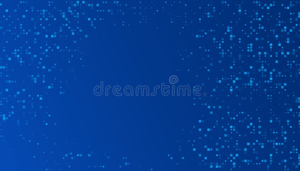 Blue Abstract Pixel Background for Business Design. Vector Illustration ...