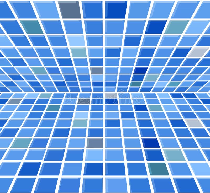 Blue abstract pixels stock illustration. Illustration of angle - 179601478