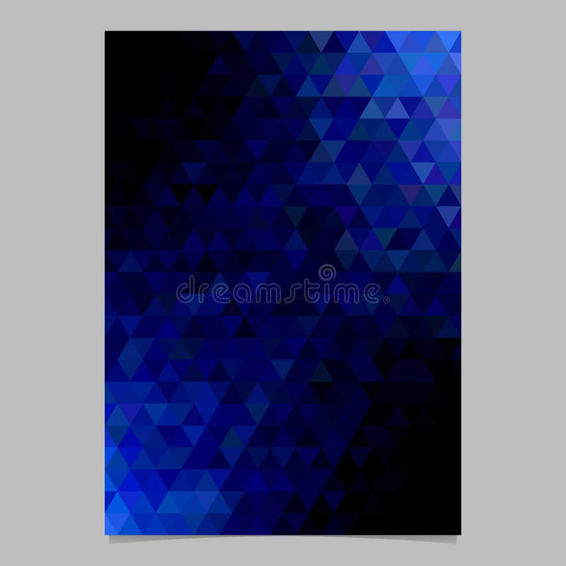 Abstract Polygonal Brochure Template Design with Triangle Background ...