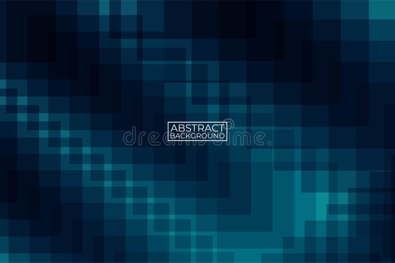 Blue Abstract Rectangle Geometric Background Vector Illustration Stock ...