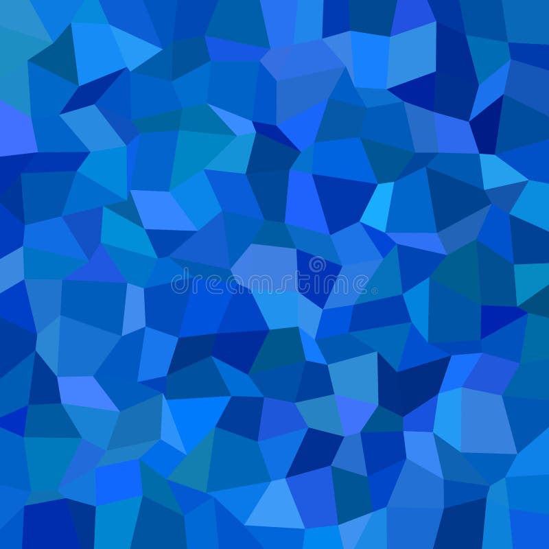 Blue Abstract Rectangle Tiled Mosaic Pattern Background - Polygonal ...