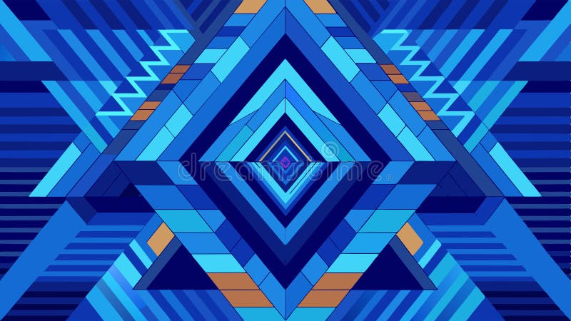 Blue Abstract Repeating Triangle Background Vector Design Stock Vector ...