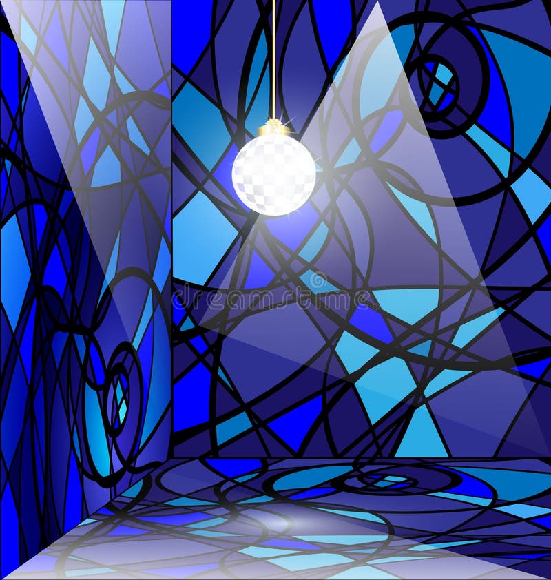 Blue abstract room stock vector. Illustration of creative - 22312038