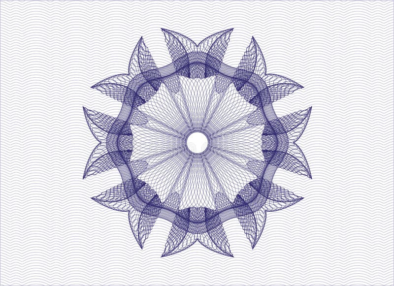 Blue Abstract Rosette. Vector Illustration Stock Vector - Illustration ...