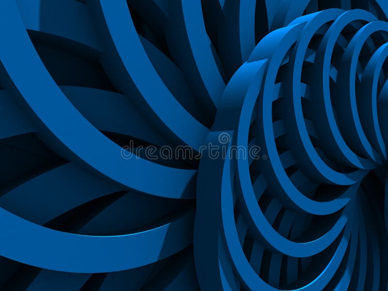 Blue Abstract Round Shapes Pattern Architecture Background Stock ...