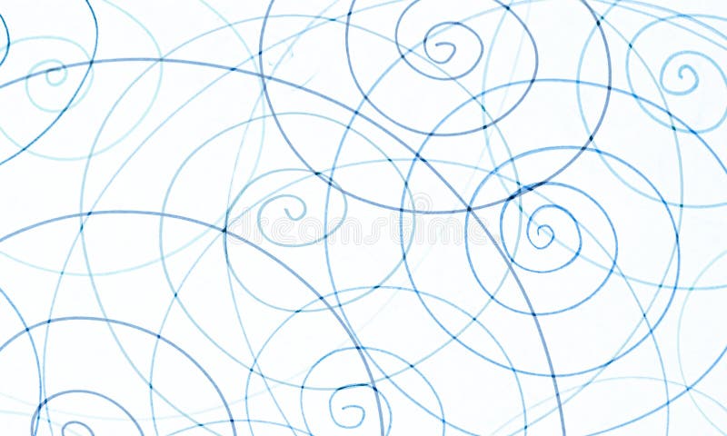 Blue Abstract Scribble Background. Tangled Paint Stock Image - Image of ...