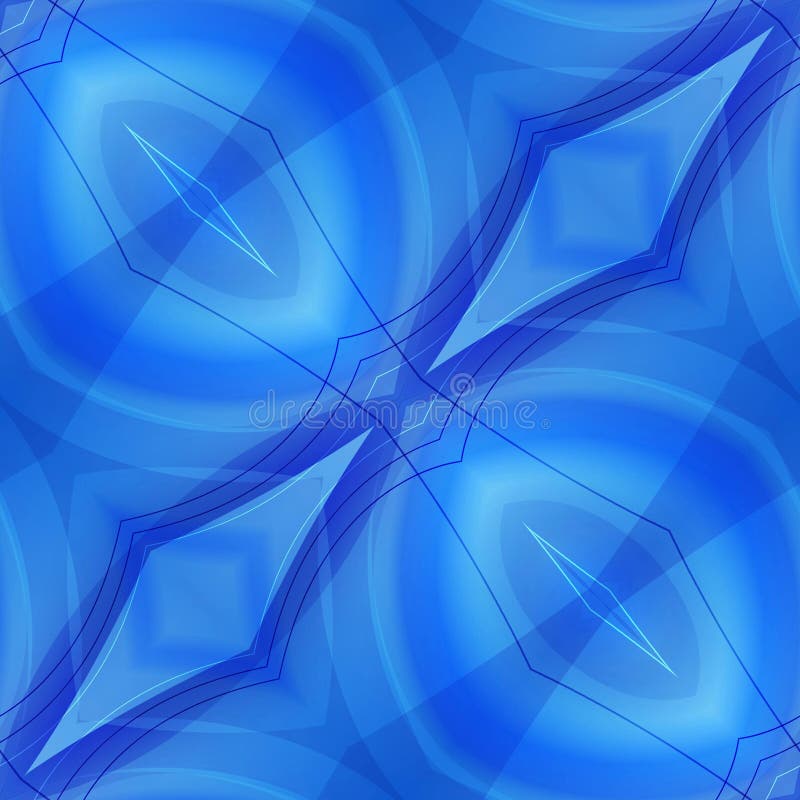 Blue Abstract Seamless Background Stock Illustration - Illustration of ...
