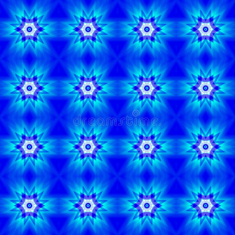 Blue Abstract Seamless Pattern Background Stock Illustration ...