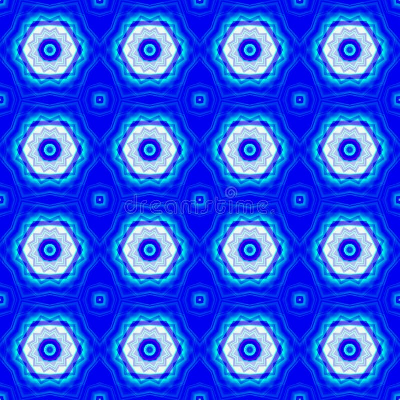 Blue Abstract Seamless Pattern Background Stock Illustration ...