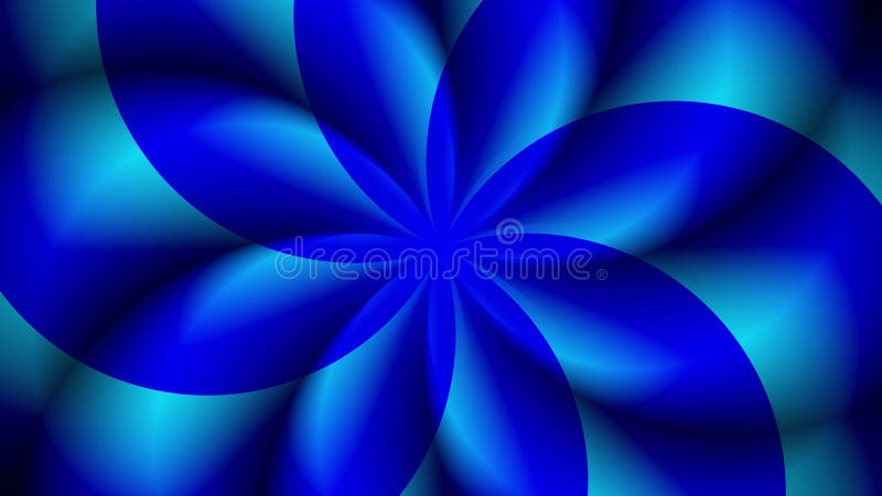 Blue Abstract Kaleidoscope Looped Animation Stock Video - Video of ...