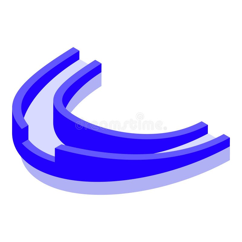 Blue Abstract Shape Forming Letter C on White Background Stock Vector ...