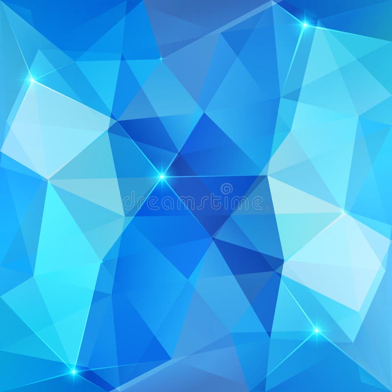 Blue Abstract Vector Shining Ice Background Stock Vector - Illustration ...