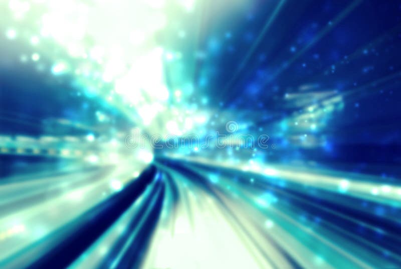 Blue Abstract Shiny Light Futuristic Pathway Stock Illustration ...