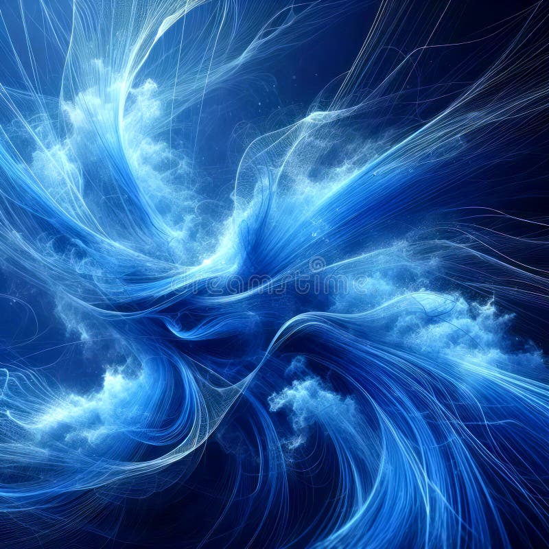 Blue Abstract Sine Wave Background Stock Illustration - Illustration of ...