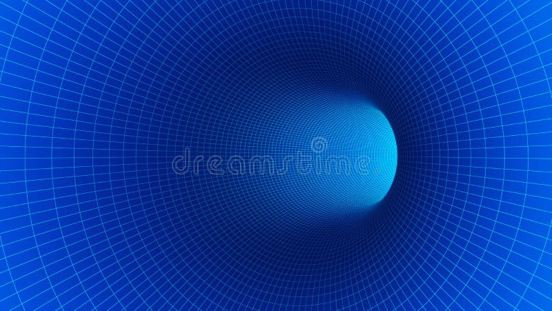 Blue Abstract Speed Motion in Highway Tunnel for Technology Stock ...