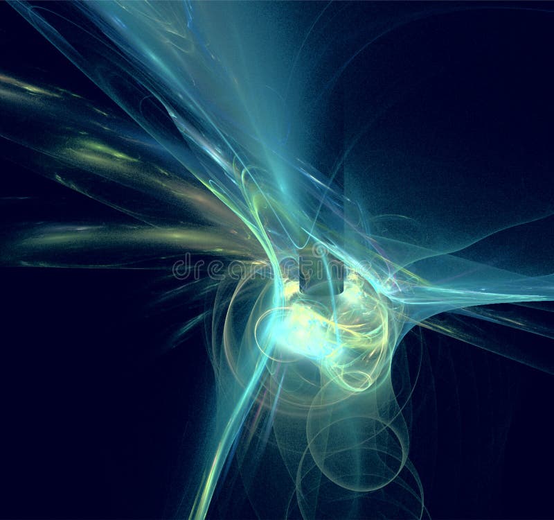 Blue Abstract Spherical Linear Pattern on Black Background, Wallpaper ...