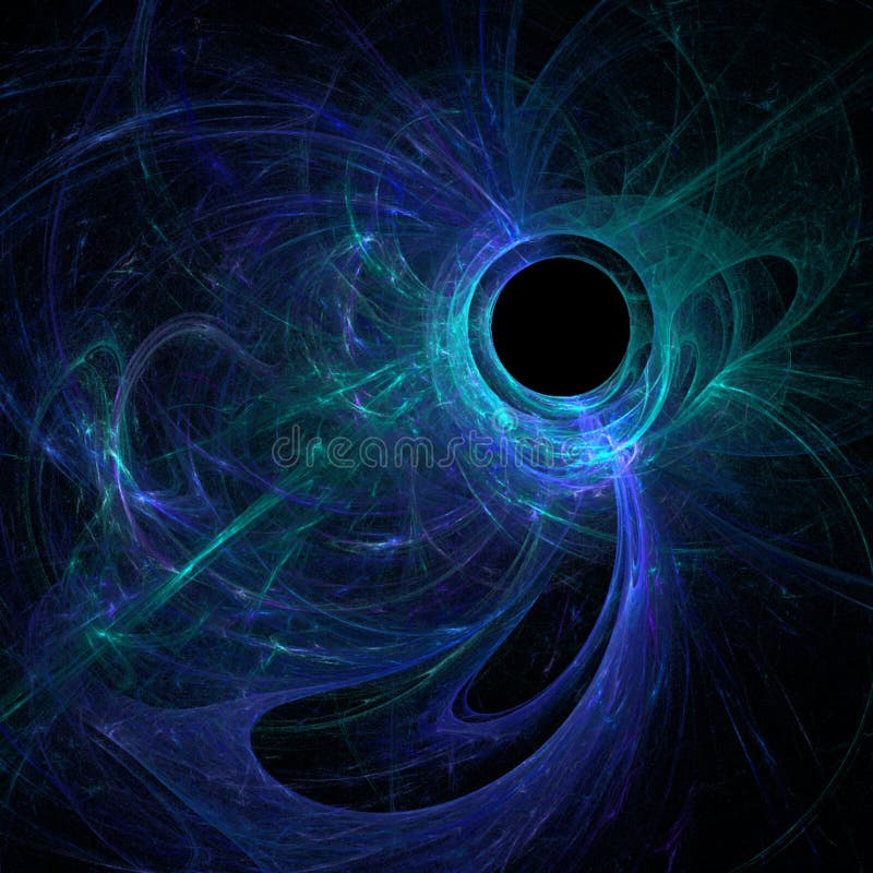 Blue Abstract Spherical Linear Pattern on Black Background, Wallpaper ...