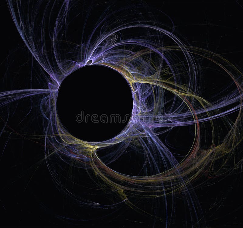 Blue Abstract Spherical Linear Pattern on Black Background, Wallpaper ...