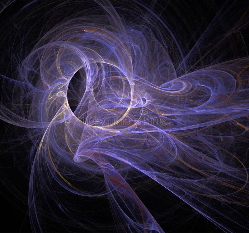 Blue Abstract Spherical Linear Pattern on Black Background, Wallpaper ...