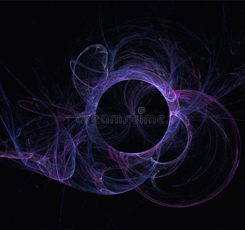 Blue Abstract Spherical Linear Pattern on Black Background, Wallpaper ...