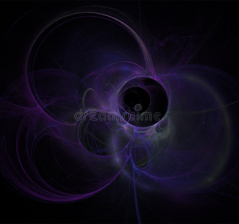 Blue Abstract Spherical Linear Pattern on Black Background, Wallpaper ...