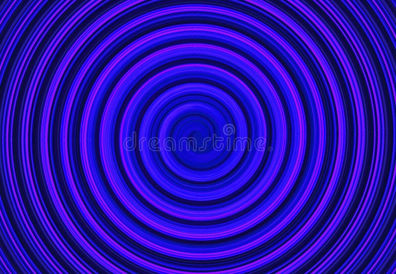 Blue Abstract Spiral Circle Horizontal Curve Pattern Stock Illustration ...