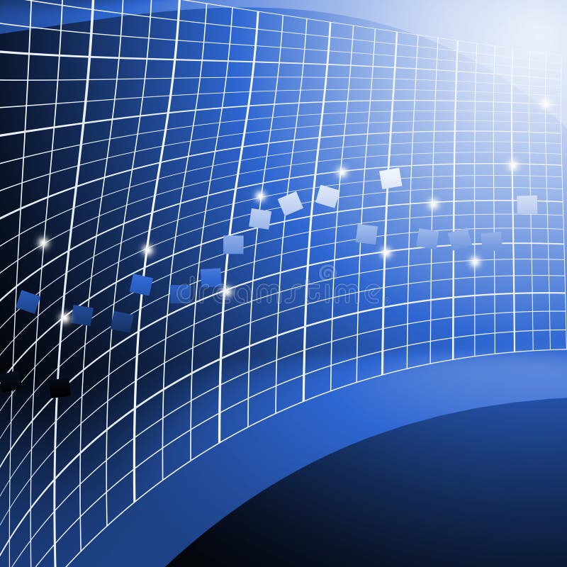 Blue Abstract Square Background Stock Illustration - Illustration of ...