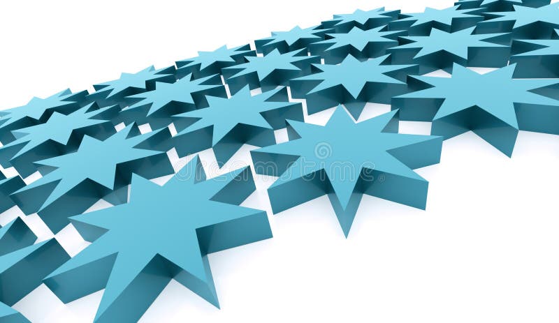 Blue Abstract Stars Background Stock Illustration - Illustration of ...