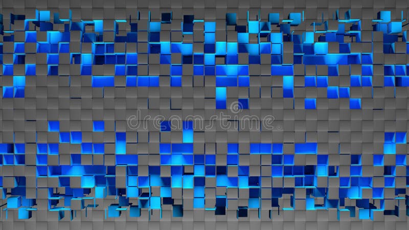 Abstract Strips of Square Mosaic Cells on Carbon Background Stock Video ...